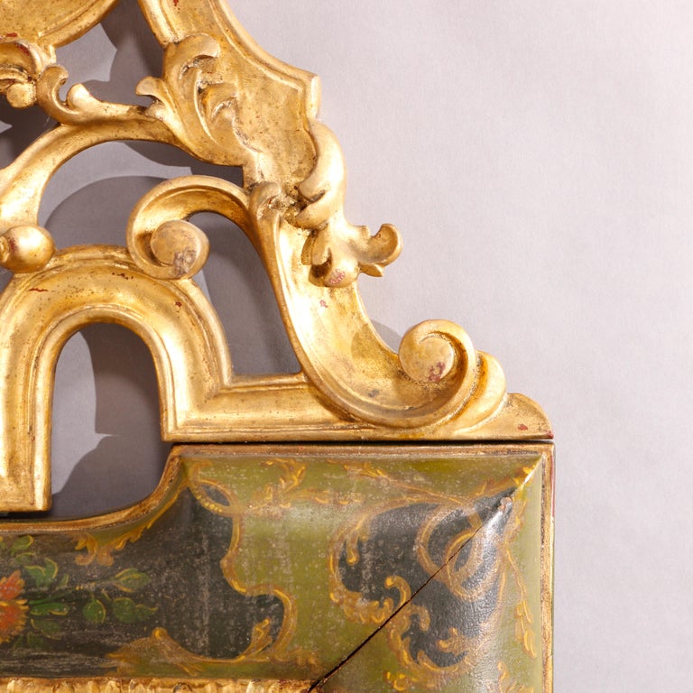 Large Italian Renaissance School Hand Painted Polychrome and Gilt ...