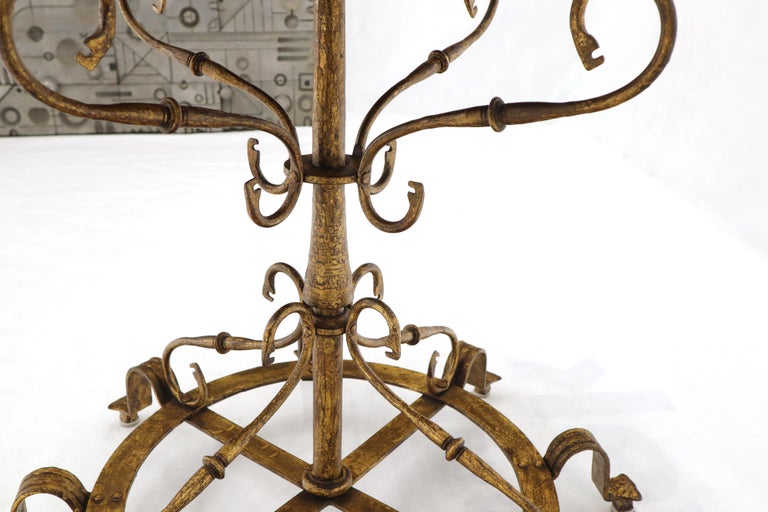 Large Italian Wrought Iron Gold Gilt Planter For Sale at 1stDibs