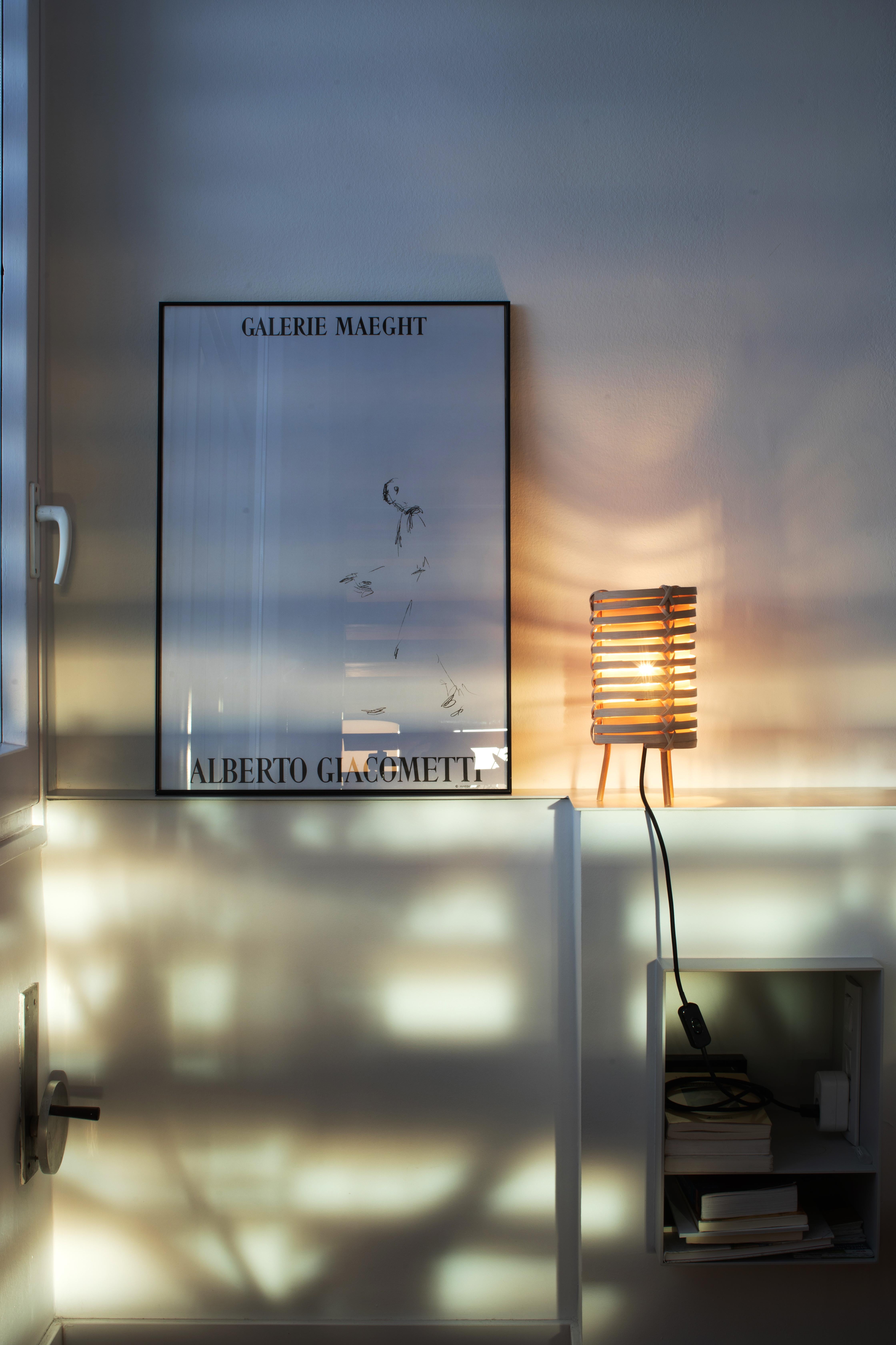 Large J.A. Coderch 'Junco' Rattan Cane Table Lamp for Tunds For Sale at ...