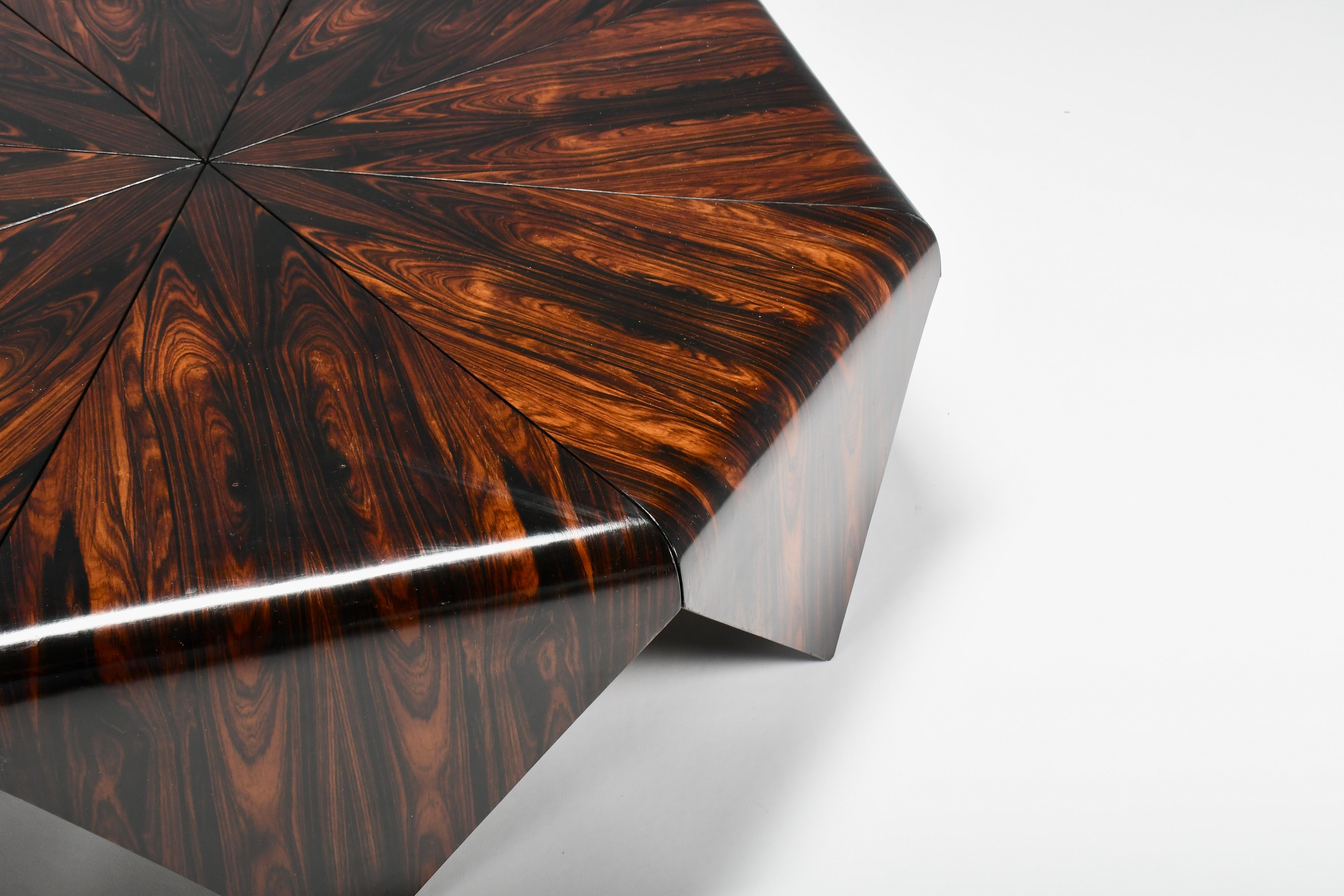 Large Jacaranda 'Petalas' Coffee Table by Jorge Zalszupin, Brazil ...