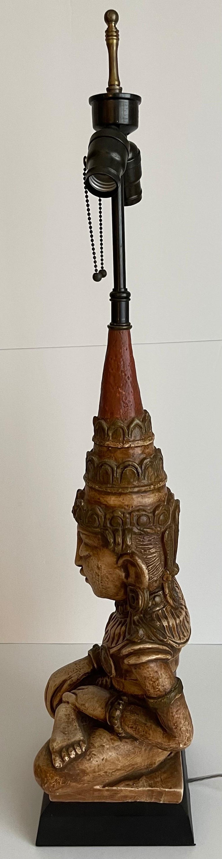 Large James Mont Style Buddha Lamp For Sale at 1stDibs