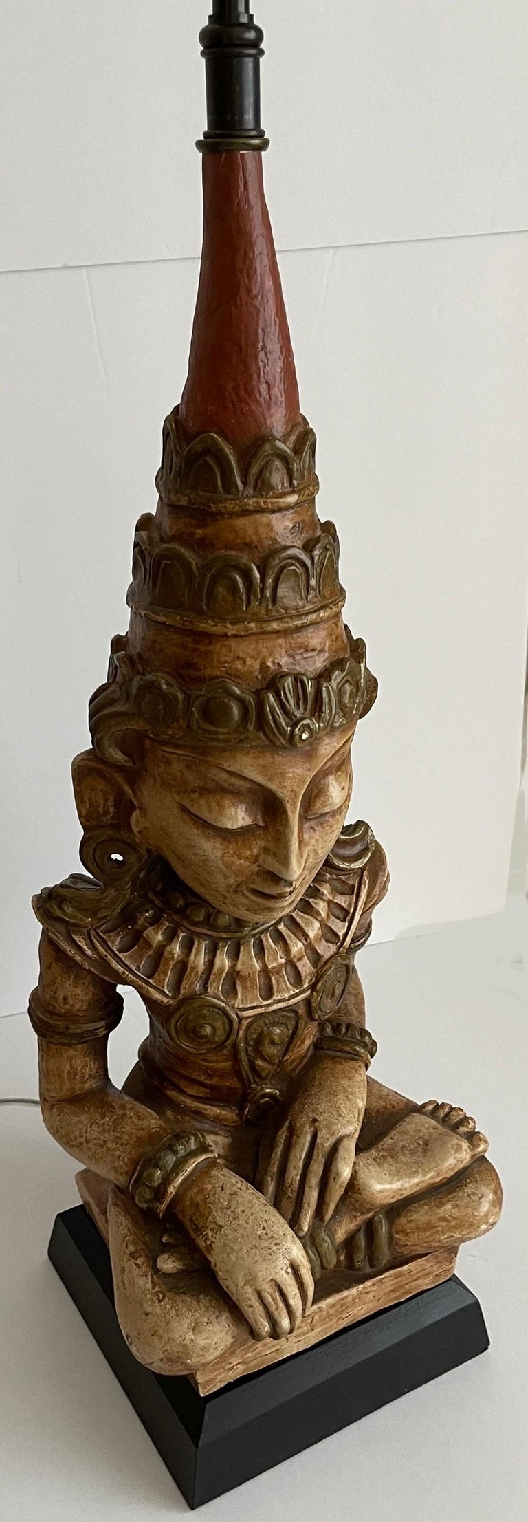 Large James Mont Style Buddha Lamp For Sale at 1stDibs