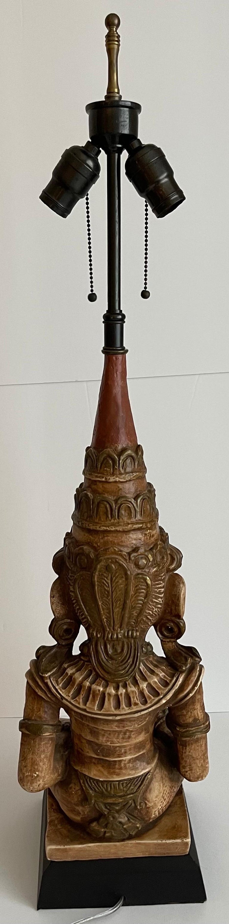 Large James Mont Style Buddha Lamp For Sale at 1stDibs