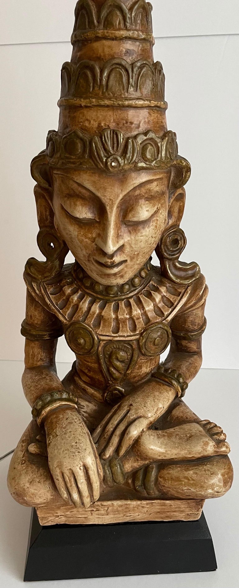 Large James Mont Style Buddha Lamp For Sale at 1stDibs