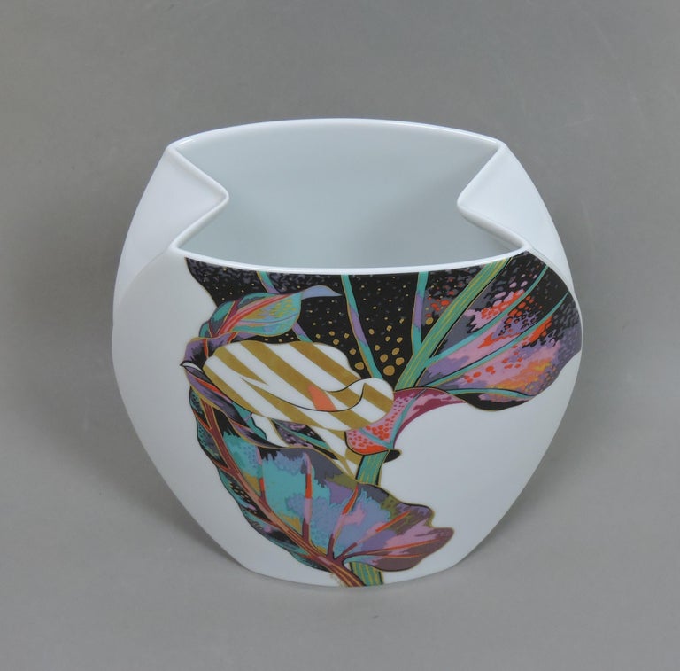 Large Jan Van Der Vaart Porcelain Taurus Vase for Rosenthal Studio Line ...