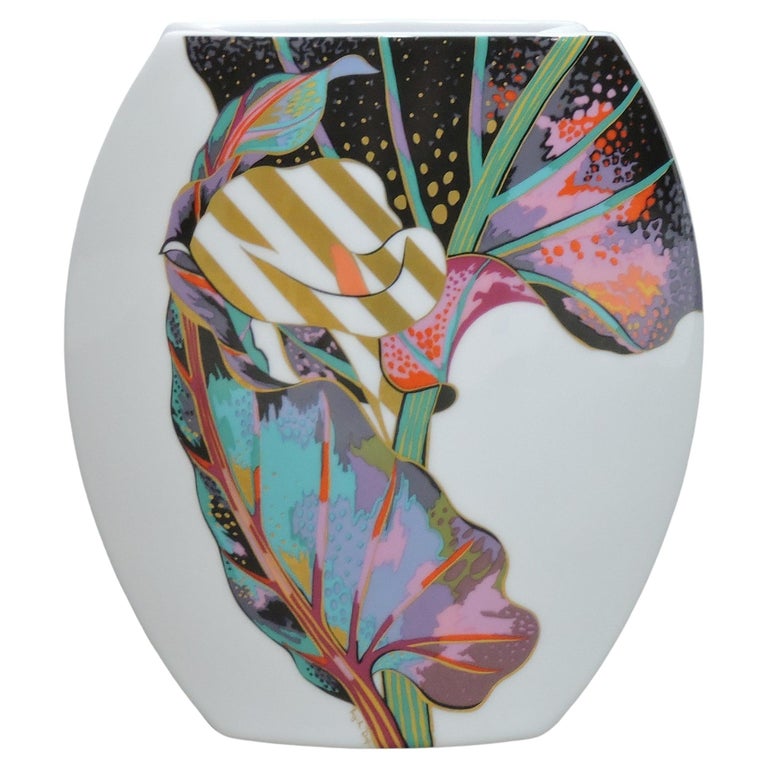 Large Jan Van Der Vaart Porcelain Taurus Vase for Rosenthal Studio Line ...