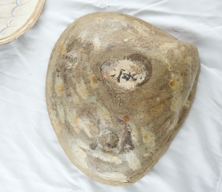 Large Japanese Ceramics Shell Shaped Box For Sale at 1stDibs