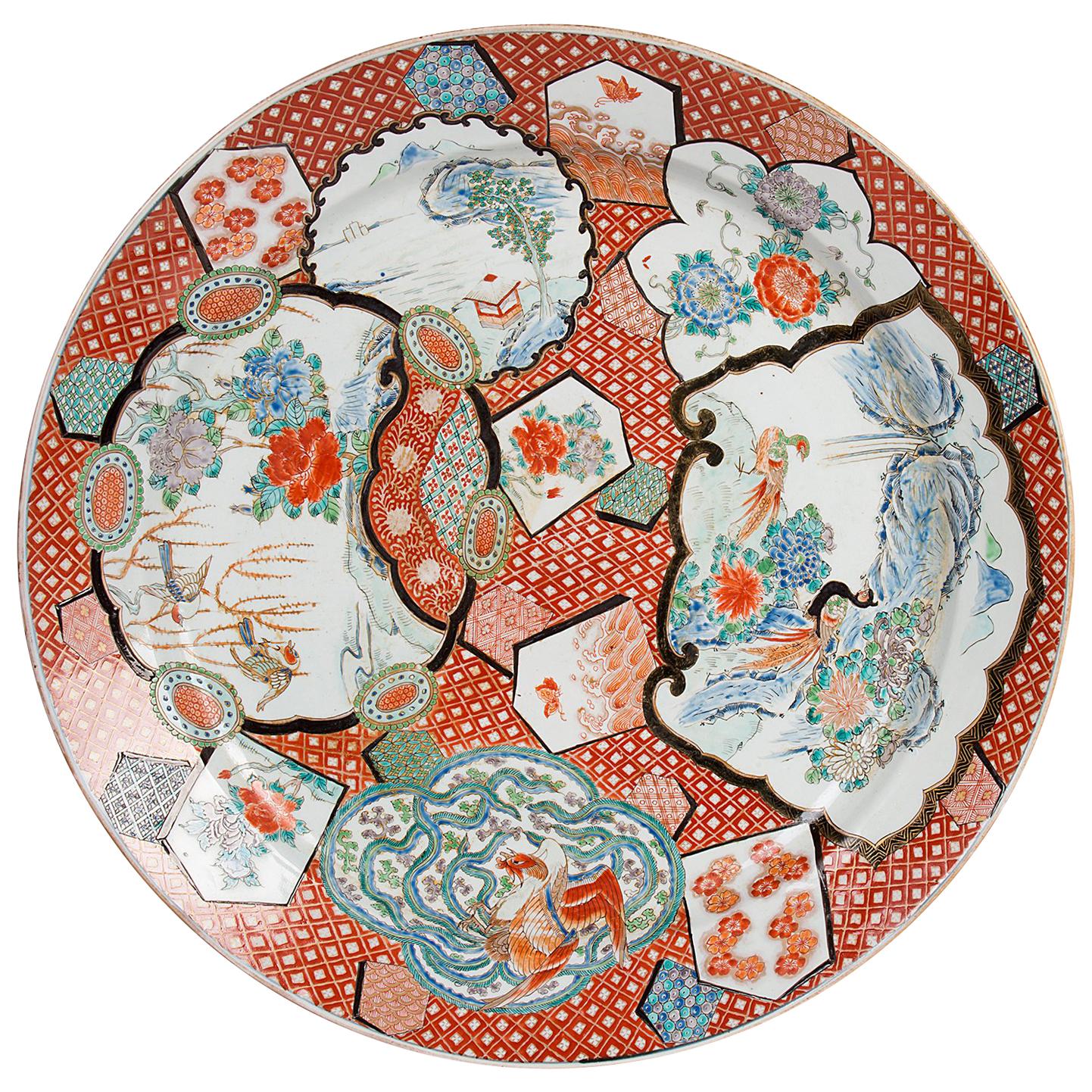 Large Japanese Imari Charger, 19th Century For Sale at 1stDibs