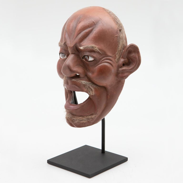 Large Japanese Lacquer Mask For Sale at 1stDibs