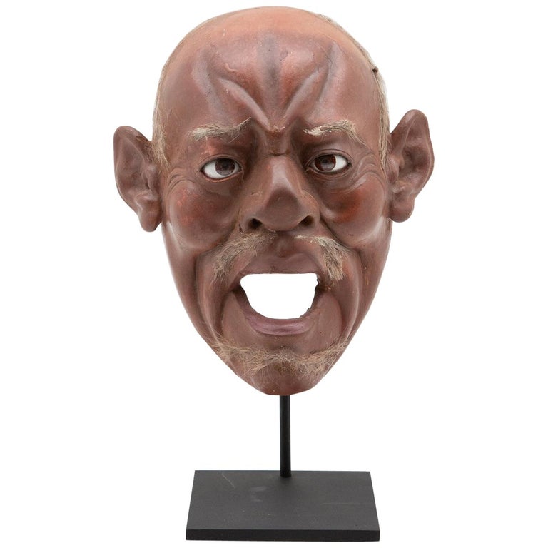Large Japanese Lacquer Mask For Sale at 1stDibs
