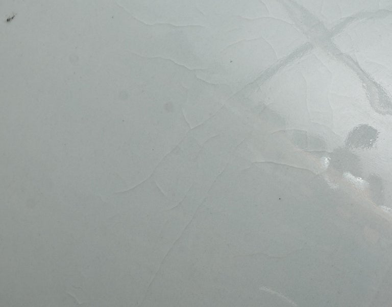 Large Japanese Ovoid Porcelain Vase with Blue and White Landscape, by ...