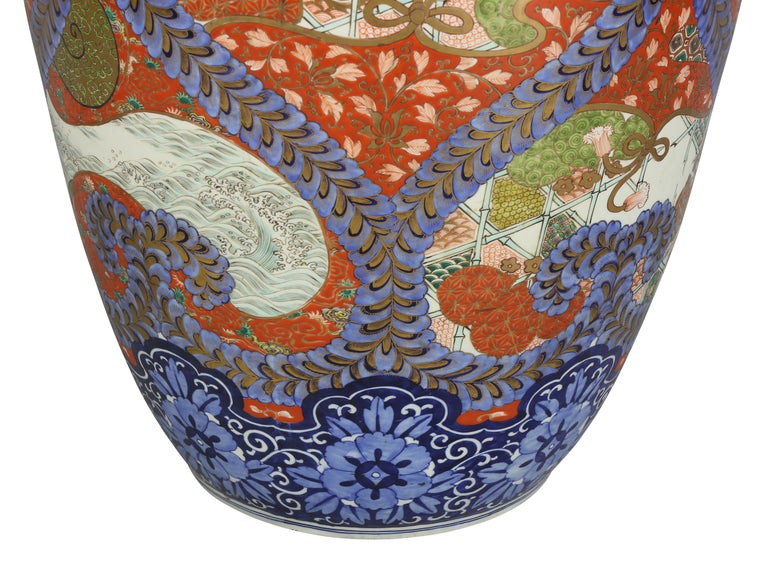 Large Japanese Porcelain Palace Vase at 1stDibs