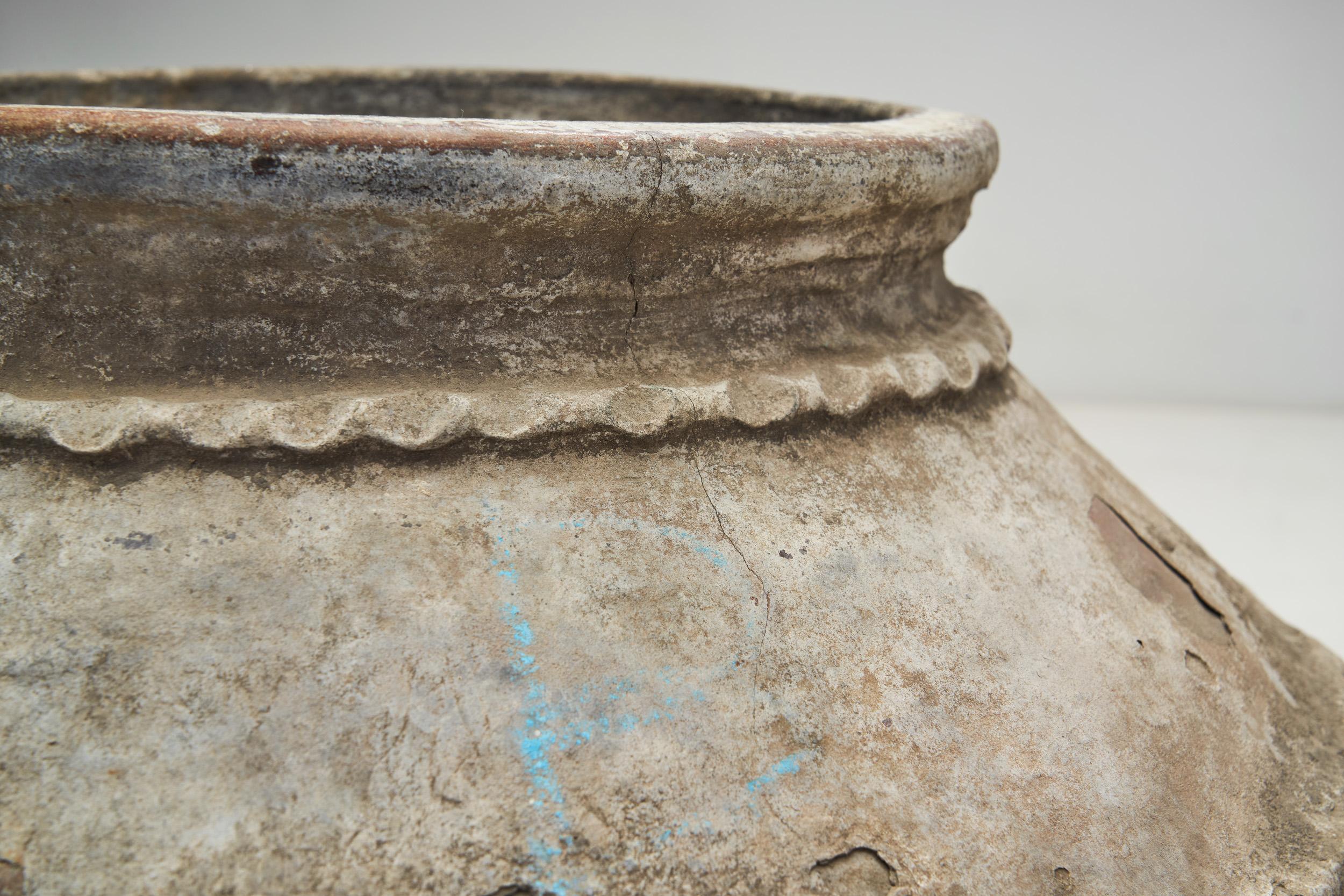 Large Javanese Terracotta Jar with Rings, Indonesia Early 20th Century ...