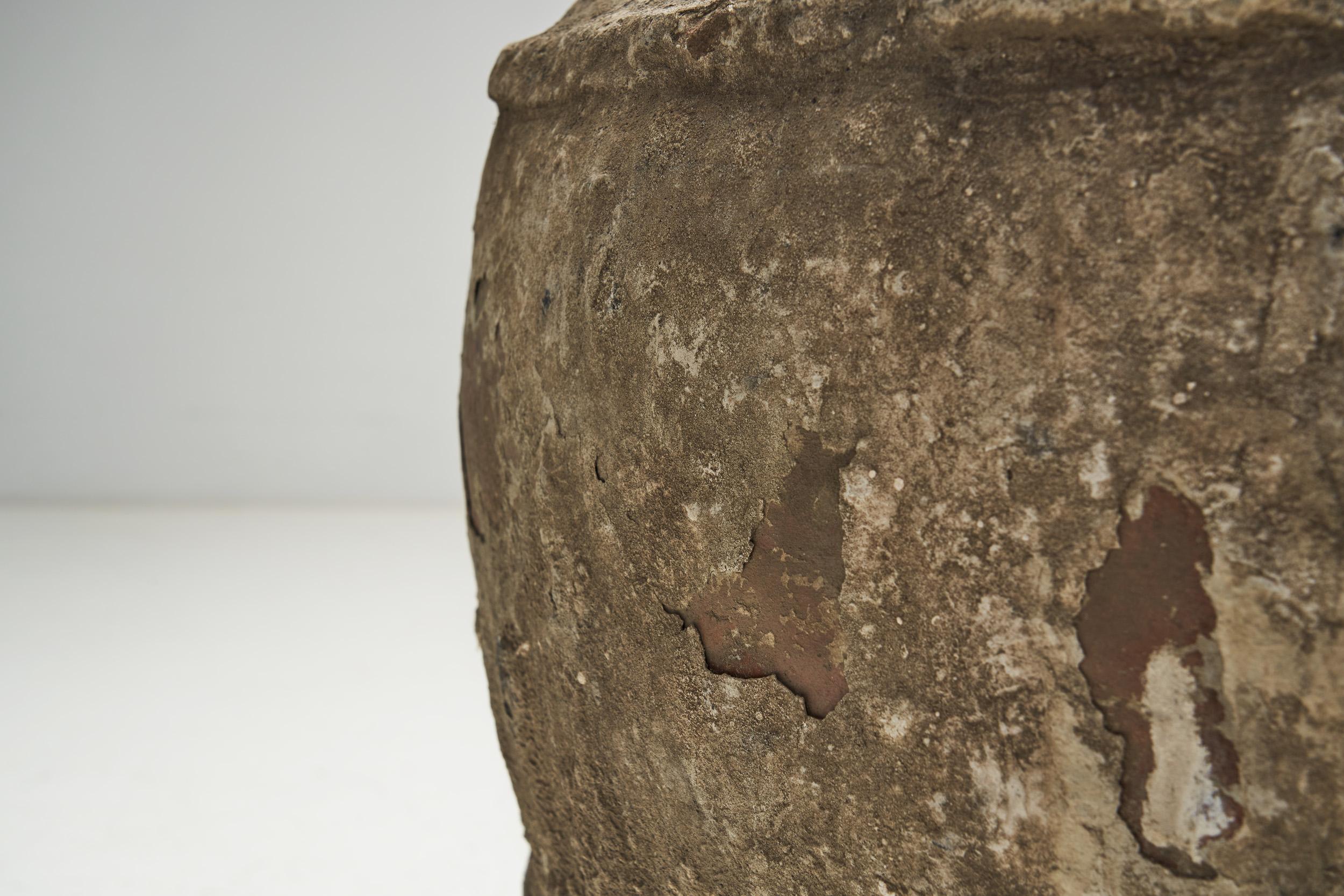 Large Javanese Terracotta Jar with Rings, Indonesia Early 20th Century ...