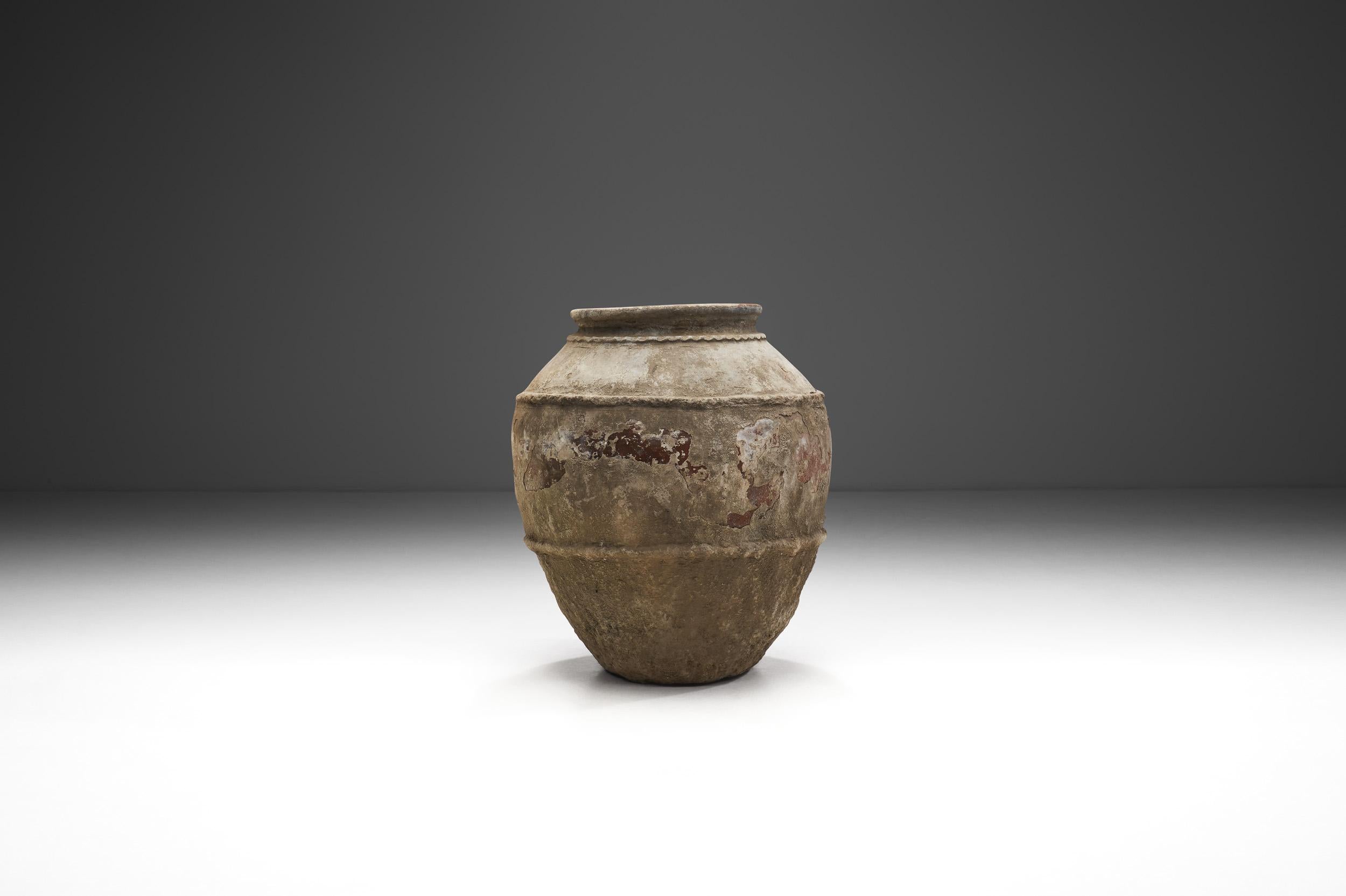 Large Javanese Terracotta Jar with Rings, Indonesia Early 20th Century ...
