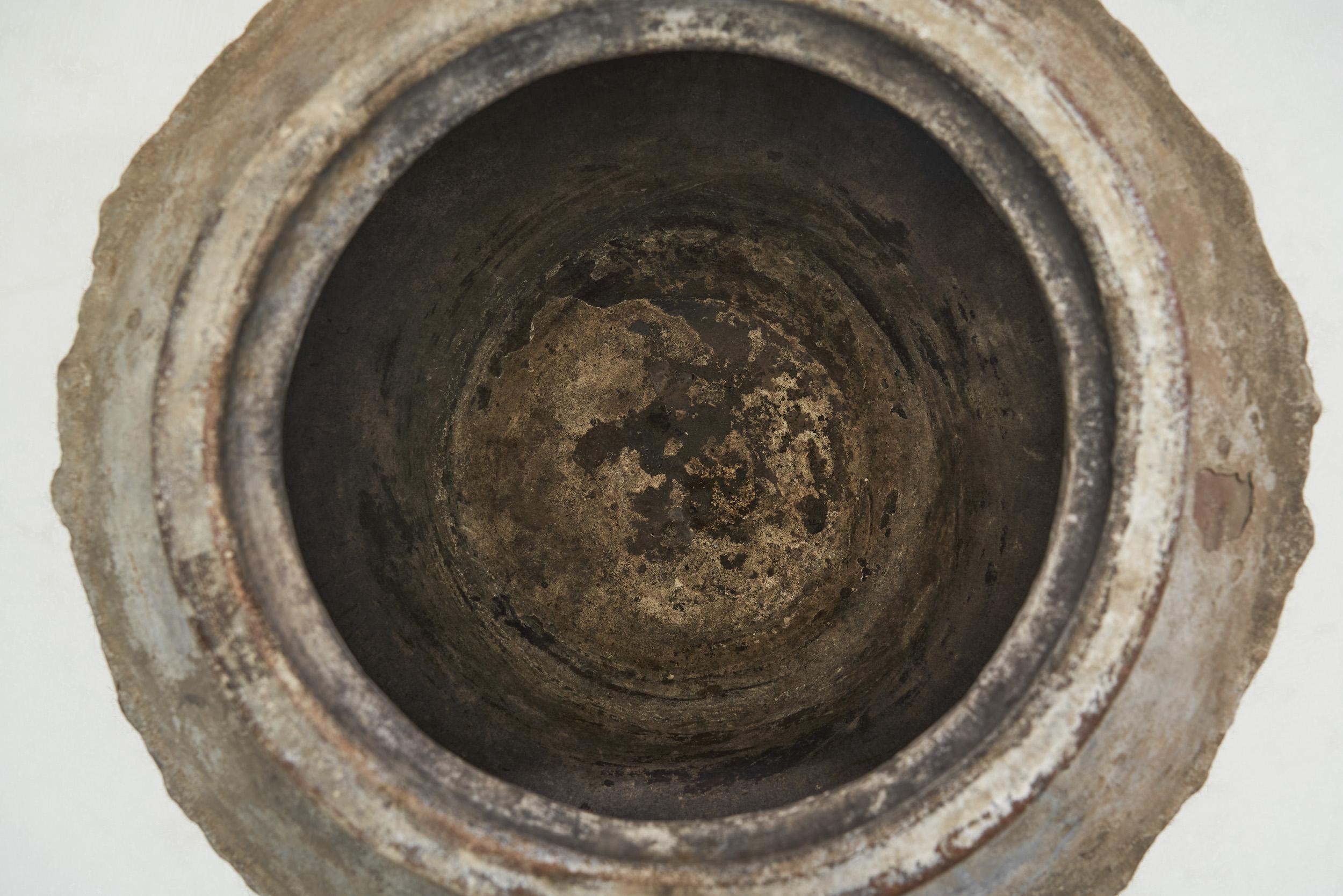 Large Javanese Terracotta Jar with Rings, Indonesia Early 20th Century ...