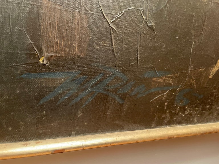 Large Jorgen Waring Signed Painting at 1stDibs