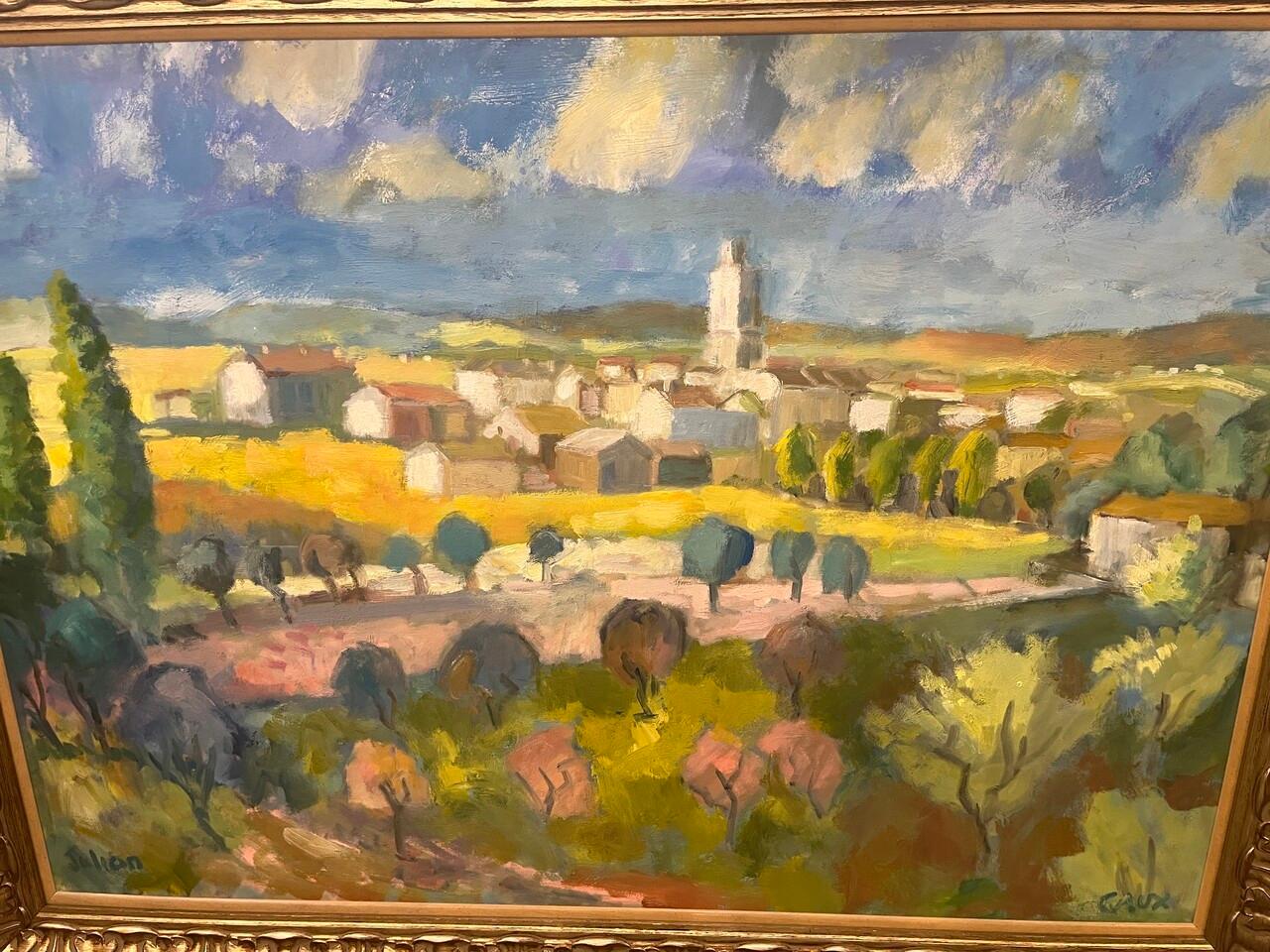Large Julian Petrie Oil on Canvas For Sale at 1stDibs