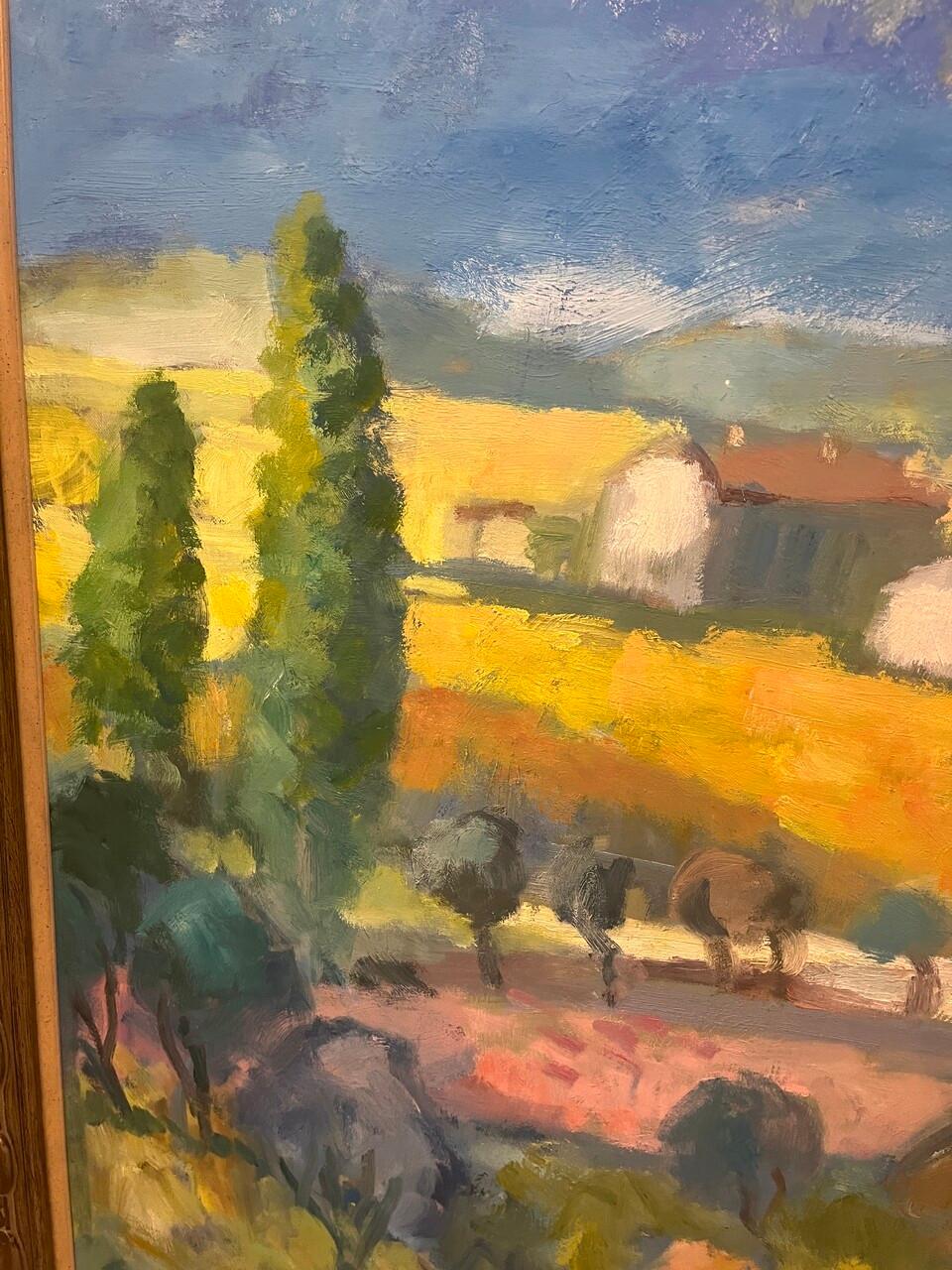 Large Julian Petrie Oil on Canvas For Sale at 1stDibs