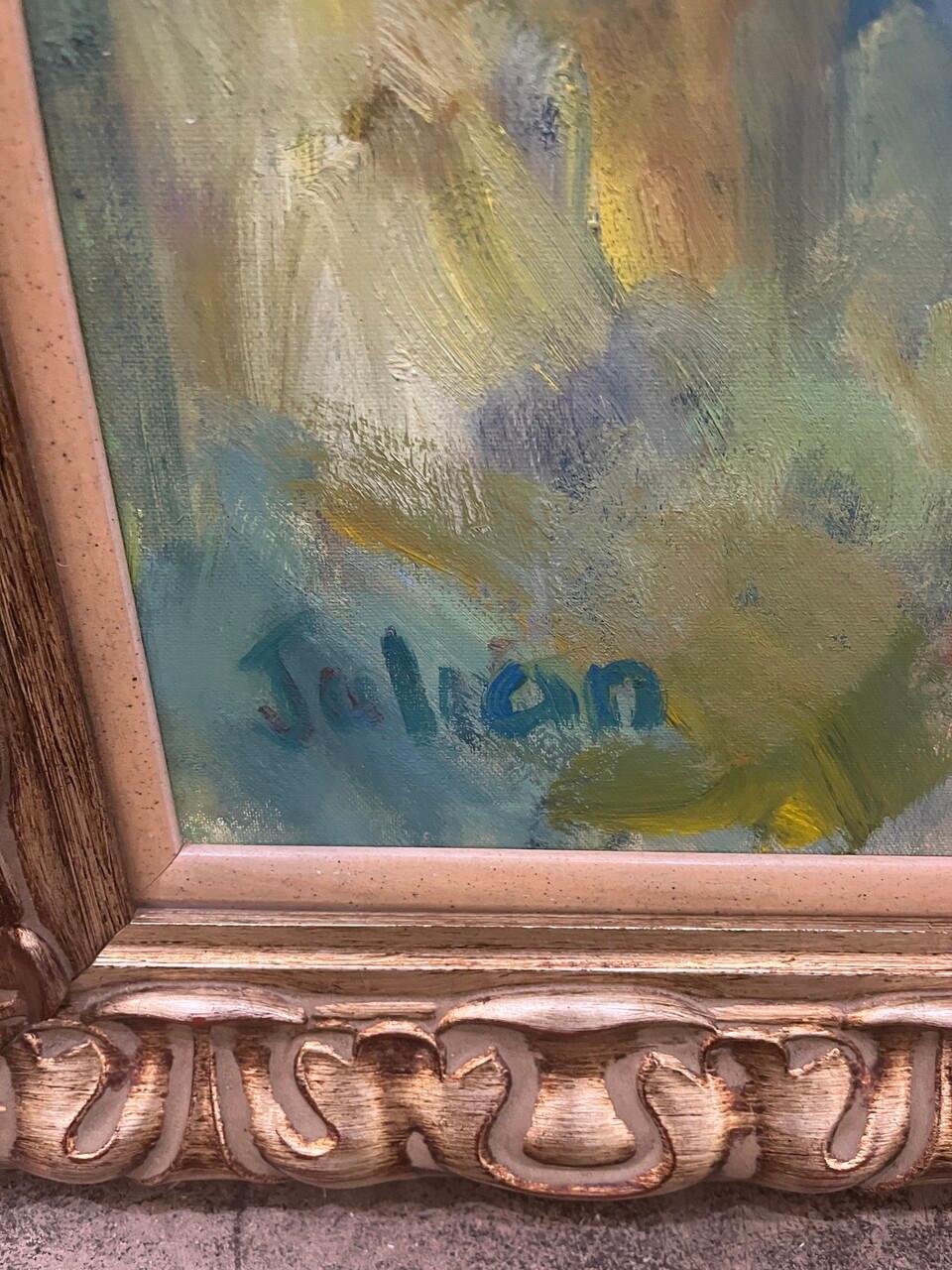 Large Julian Petrie Oil on Canvas For Sale at 1stDibs