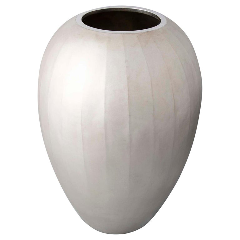 Large Jungin 'Pure Silver' Vase for Mitsukoshi at 1stDibs