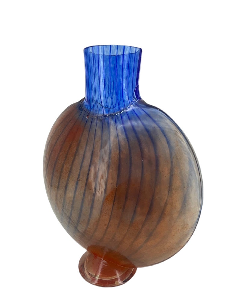 Large Kosta Boda Kjell Engmann "Bon Bon" Art Glass Vases For Sale at ...