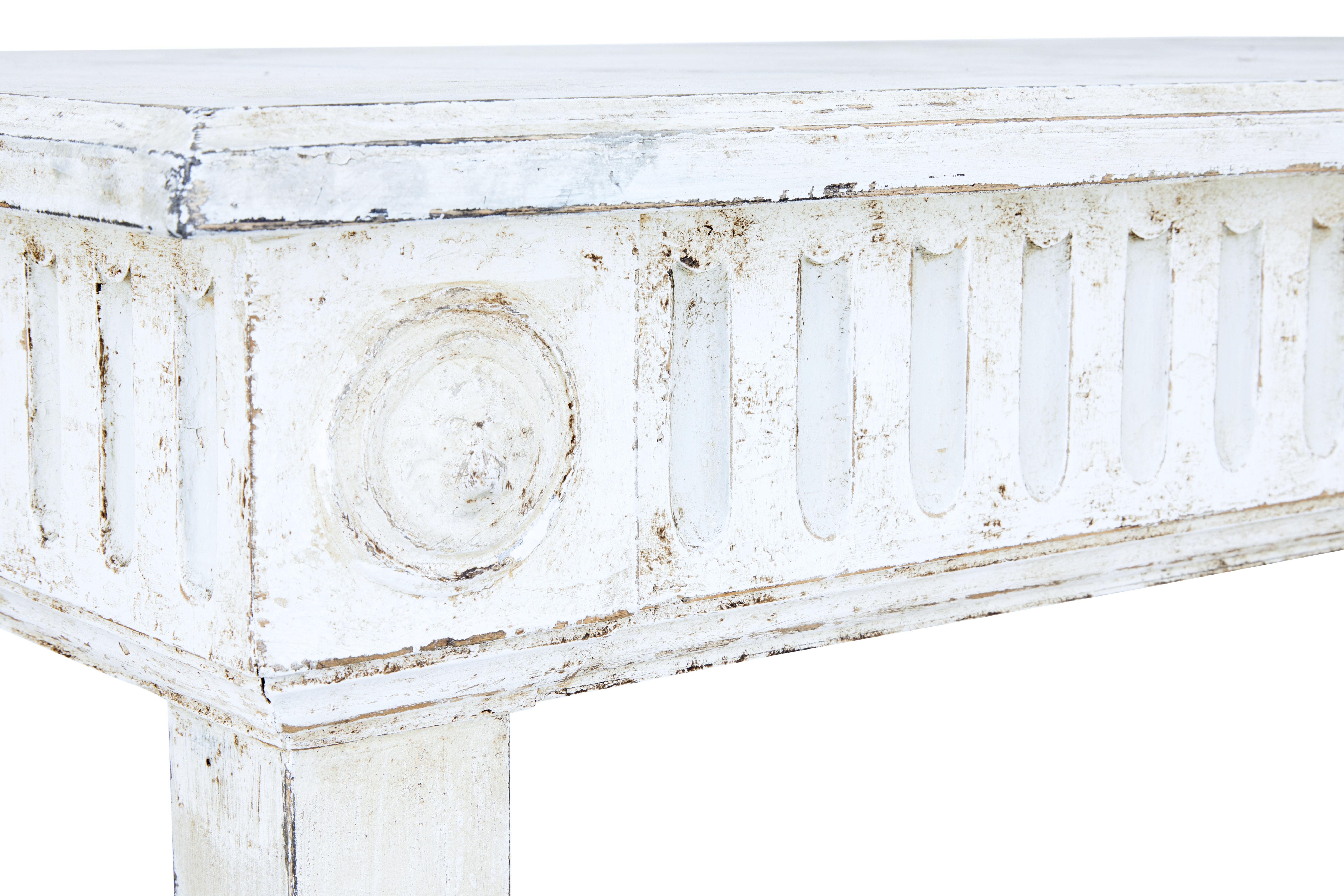 Large Late 19th Century Painted Console Table at 1stDibs