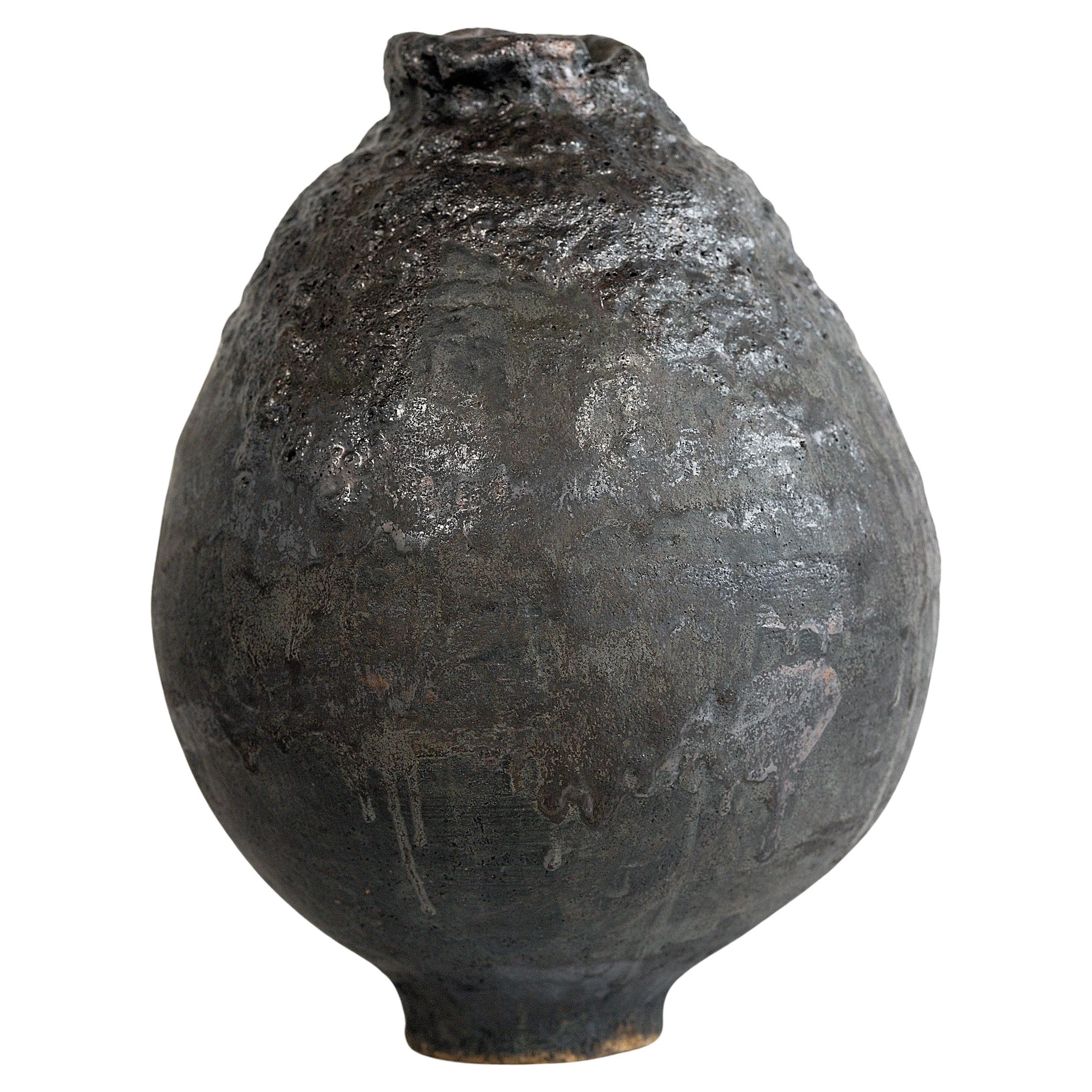 Lava Rock Jar / Vase from Mexico For Sale at 1stDibs | lava rock vase