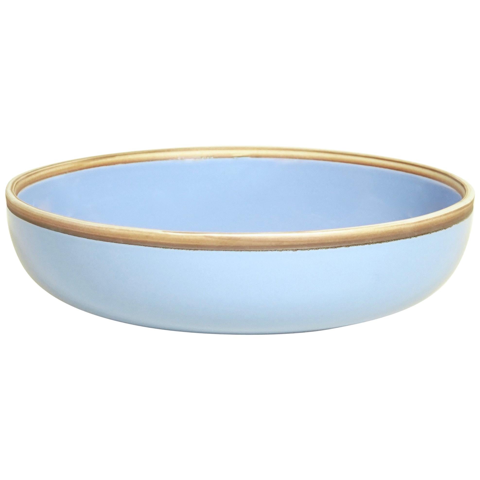Large Lavender Glazed Hermit Bowl with Rustic Rim For Sale at 1stDibs