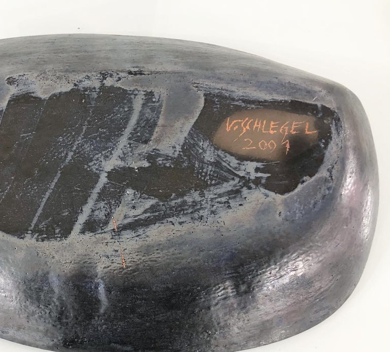 Large Leaf Ceramic Plate by Valentine Schlegel, 2001 For Sale at 1stDibs