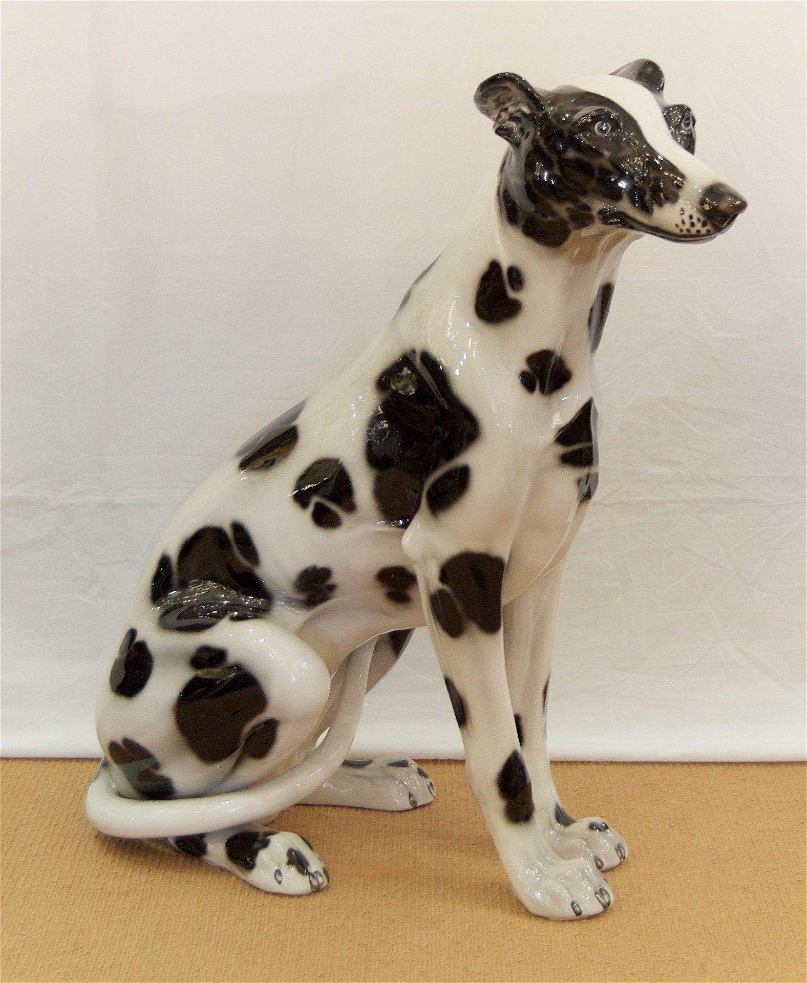 Large Life-Sized Midcentury Italian Porcelain Dog at 1stDibs | large ...