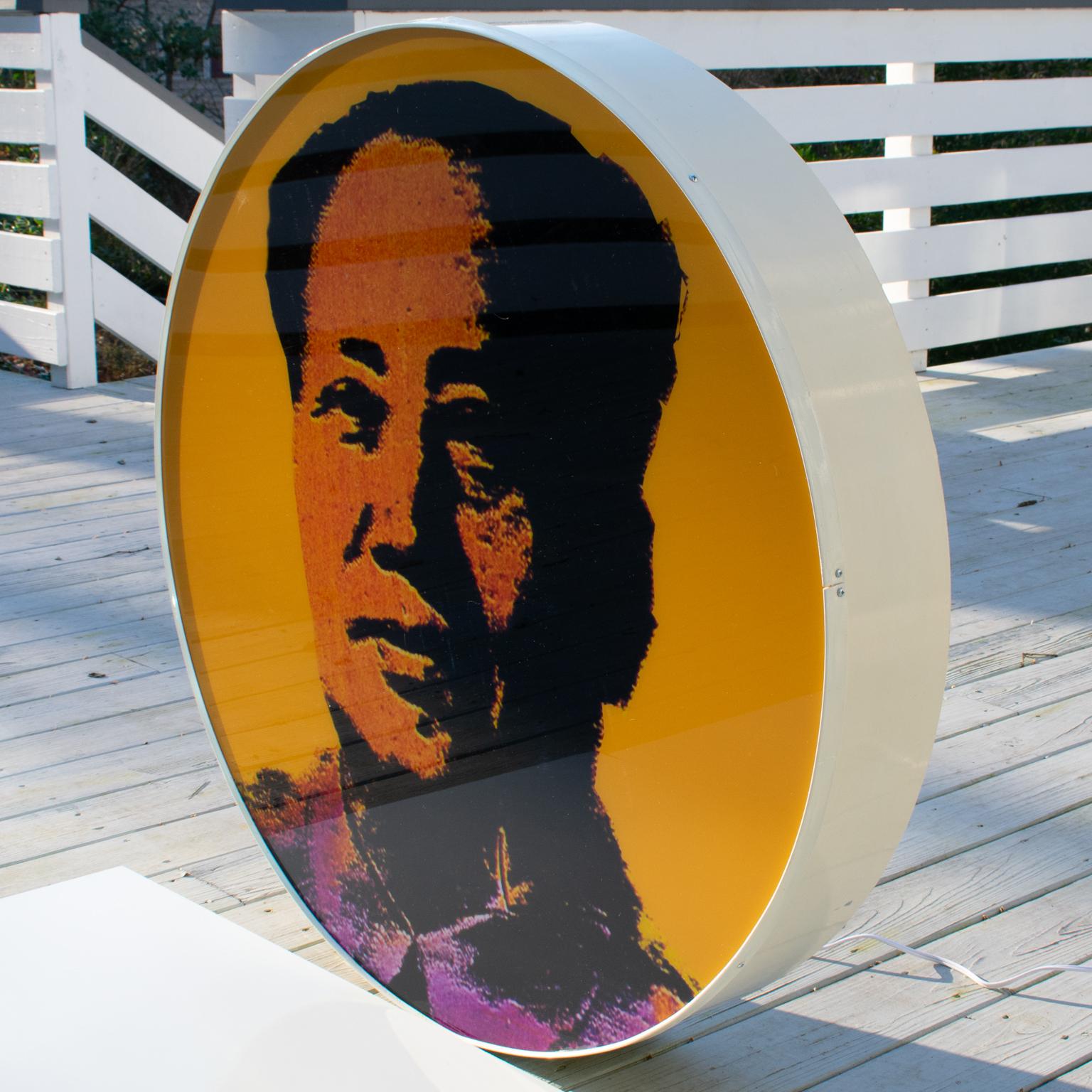 Lightbox Acrylic Print After Andy Warhol, Mao Tse Tung Silkscreen ...