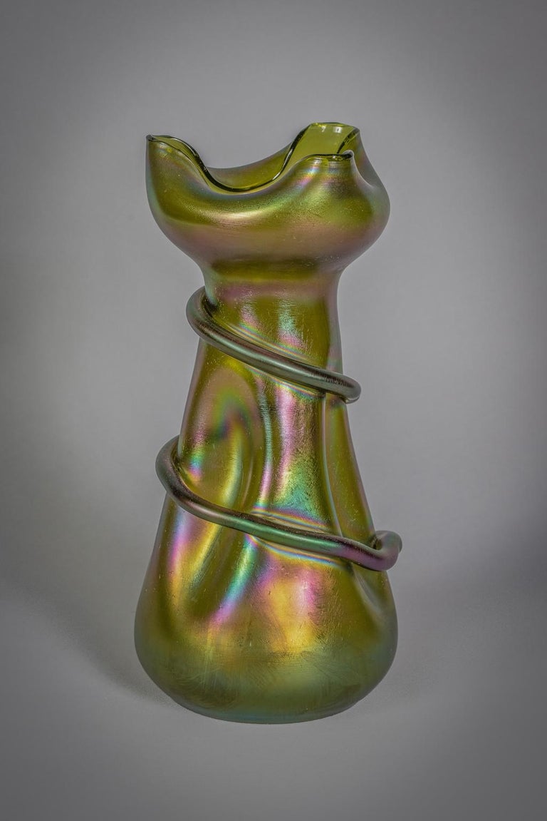 Large Loetz Glass Vase, circa 1900 For Sale at 1stDibs