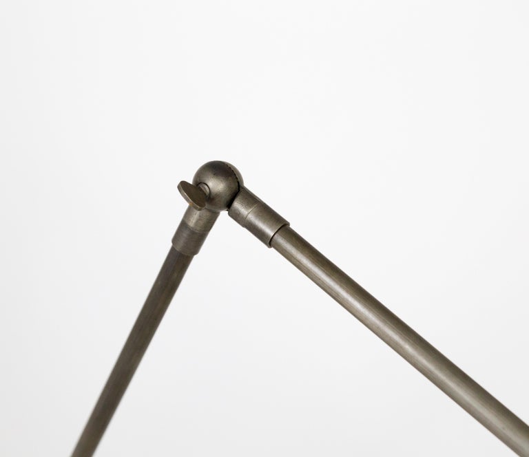 Large Long Armed Armed Sconce w/ Green Shade '2 Available' at 1stDibs