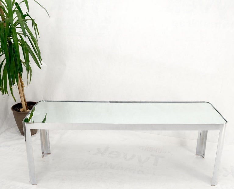 Large and Long Rounded Corners Stainless Steel Chrome Rectangle Console ...