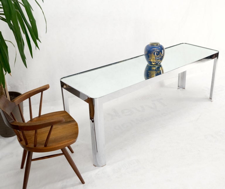 Large and Long Rounded Corners Stainless Steel Chrome Rectangle Console ...