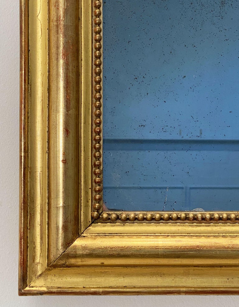 Large Louis Philippe Arch Top Gilt Mirror From France (H 30 7/8 X W 23 ...