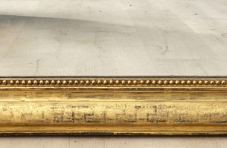 Large Louis Philippe Gilt Mirror with Arch Top from France (H 54 x W 38 ...
