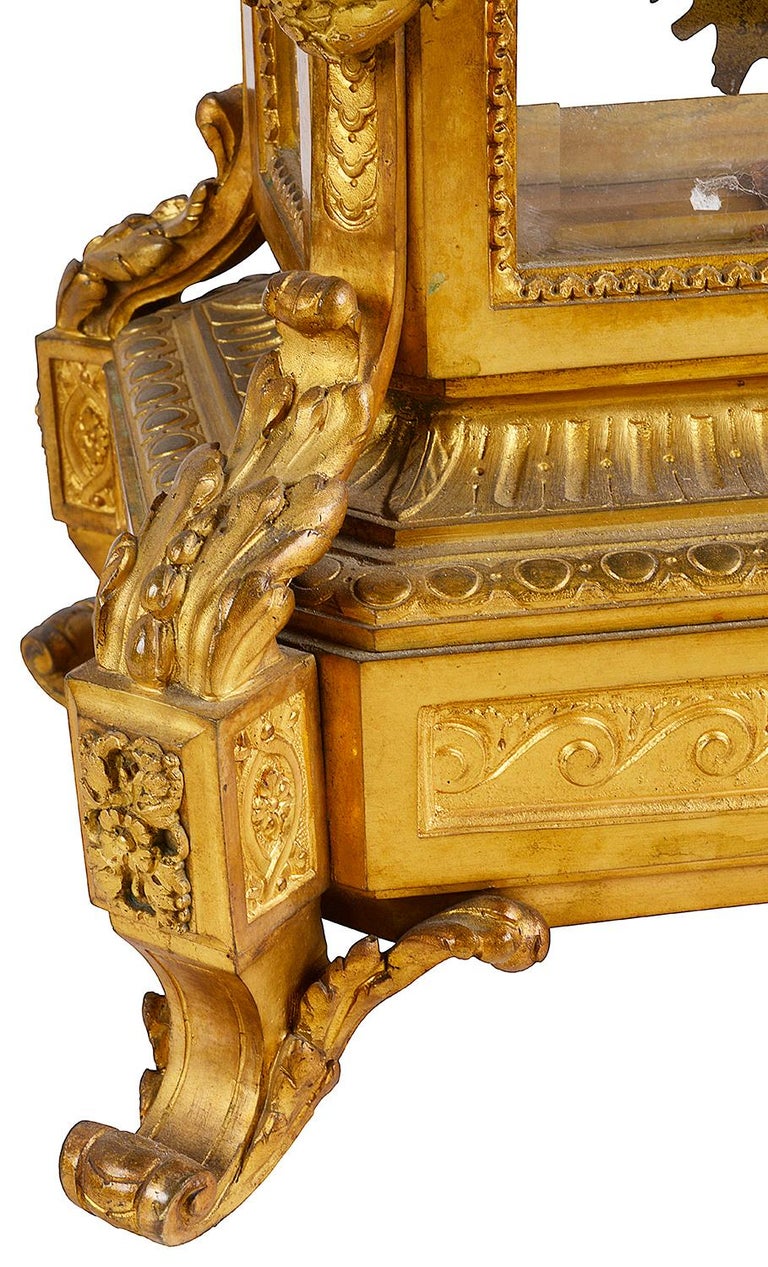 Large Louis XVI Style Clock Set For Sale at 1stDibs