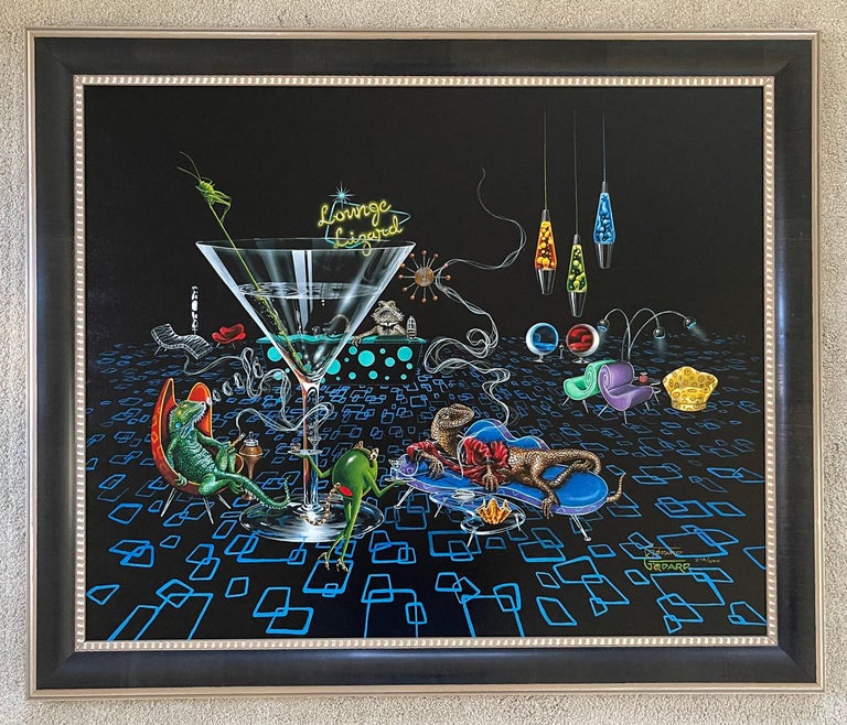 Large "Lounge Lizard" Signed Limited Edition Giclee by Michael Godard ...