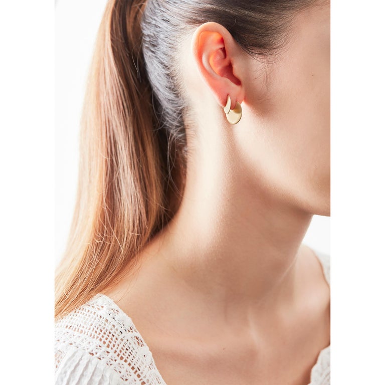 Large Lua 10K Hoops by dan-yell For Sale at 1stDibs