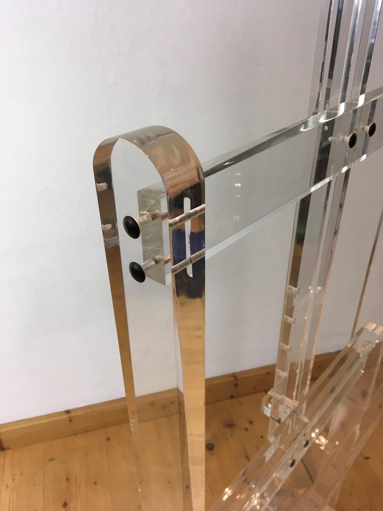 Large Lucite Art Easel For Sale at 1stDibs