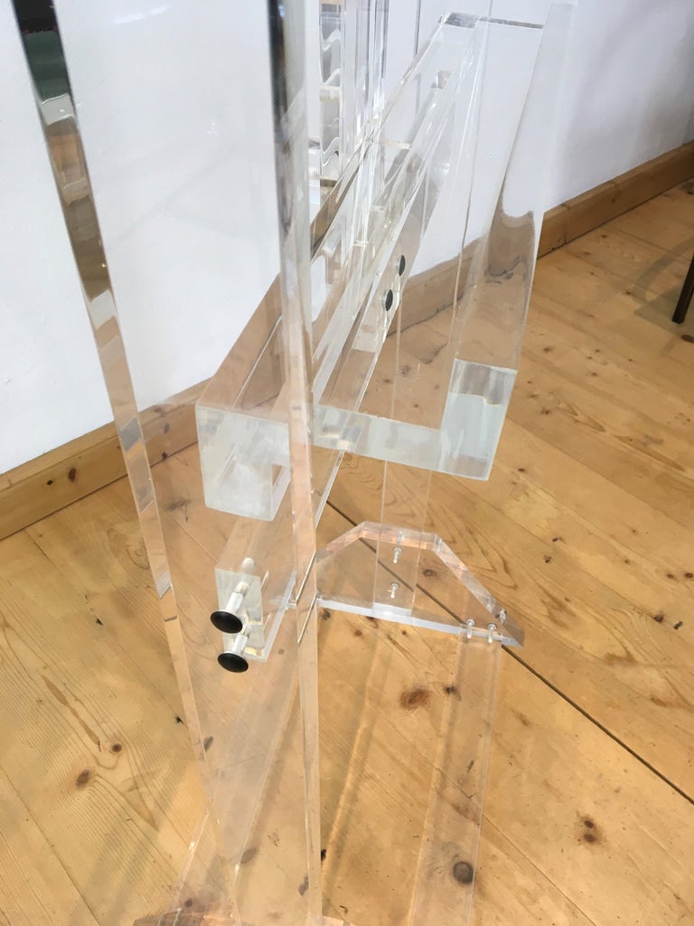 Large Lucite Art Easel For Sale at 1stDibs