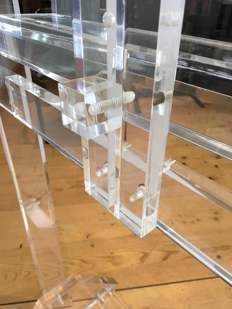 Large Lucite Art Easel For Sale at 1stDibs