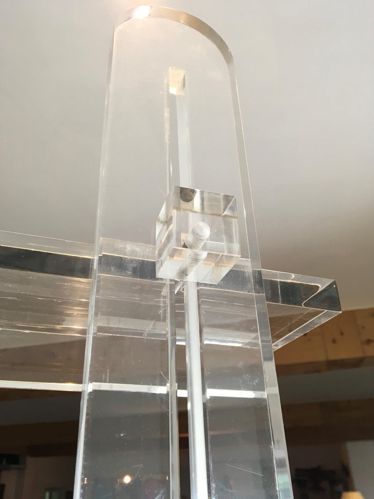 Large Lucite Art Easel For Sale at 1stDibs
