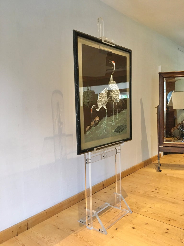 Large Lucite Art Easel For Sale at 1stDibs