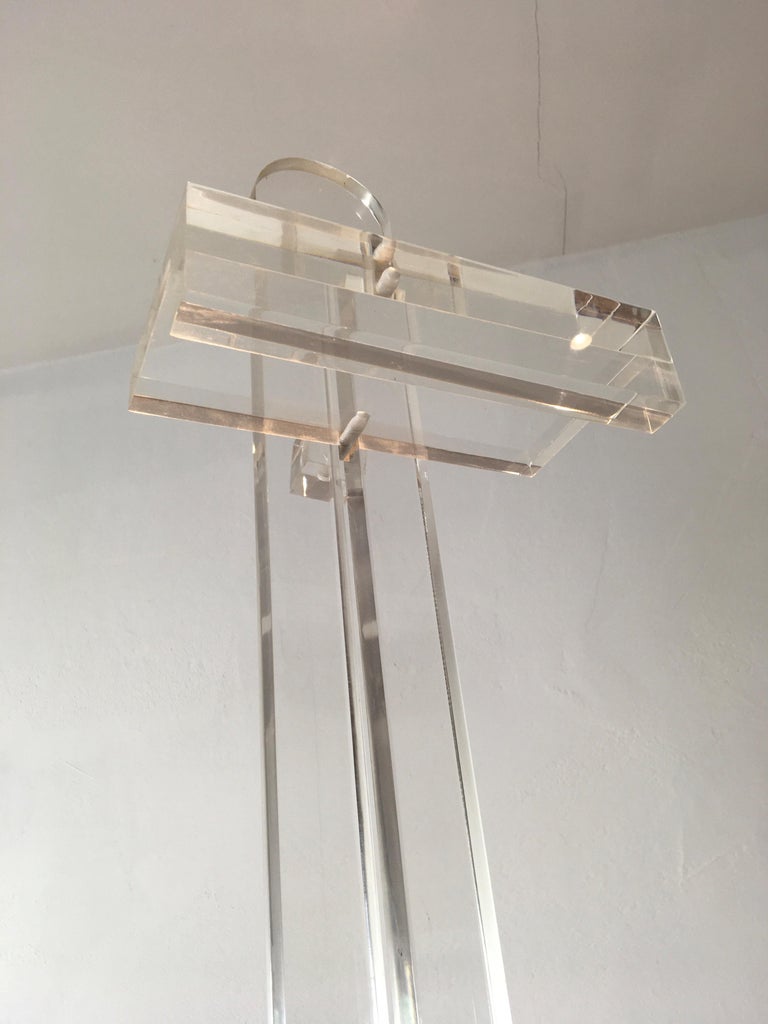 Large Lucite Art Easel For Sale at 1stDibs