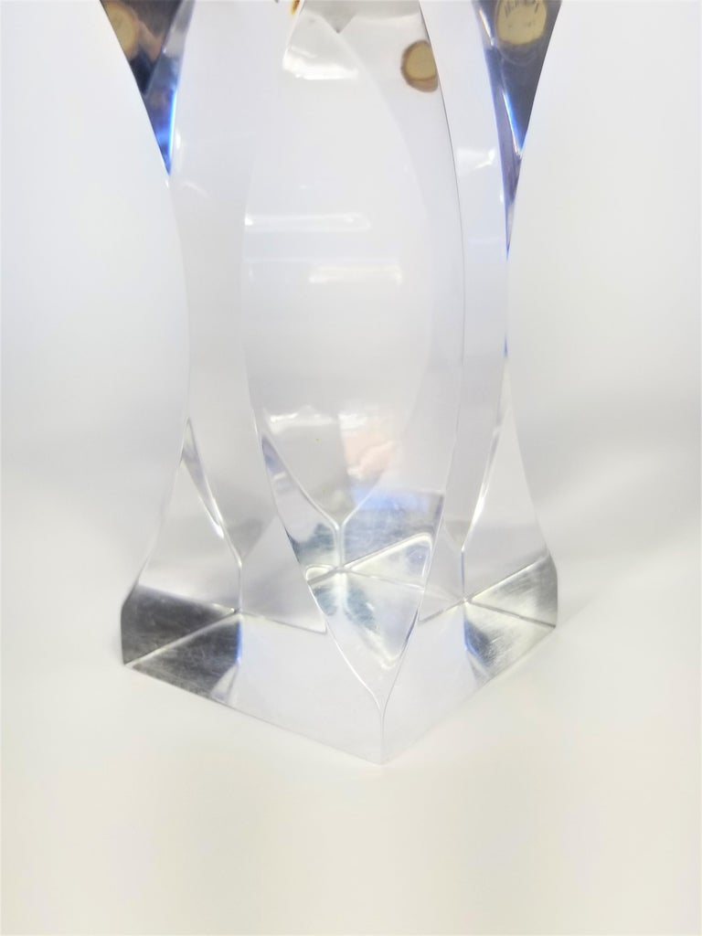Large Lucite Table Lighter by Ritts Co. LA and Astrolite Products at ...
