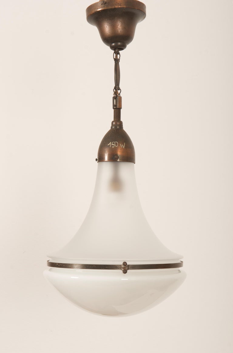 Large "Luzette" Pendant by Peter Behrens for Siemens Schuckert For Sale ...