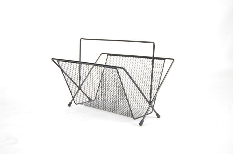 Large Magazine Rack in the Manner of Mathieu Matégot For Sale at 1stDibs